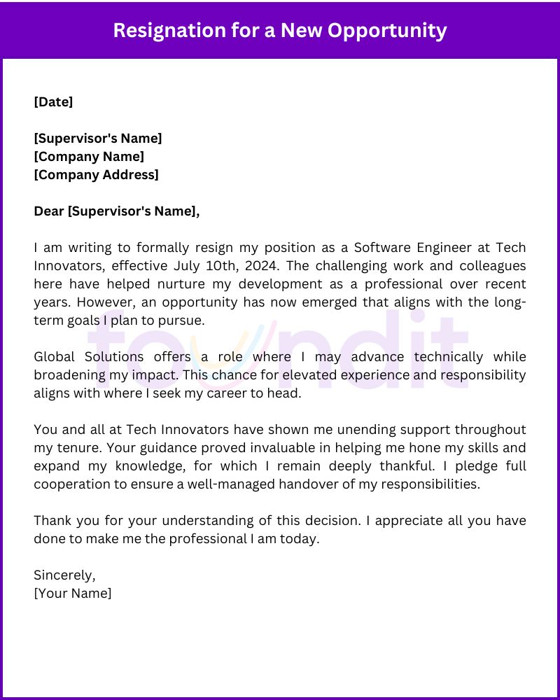 Free Resignation Letter Templates & Samples [2024 UPDATED] - foundit