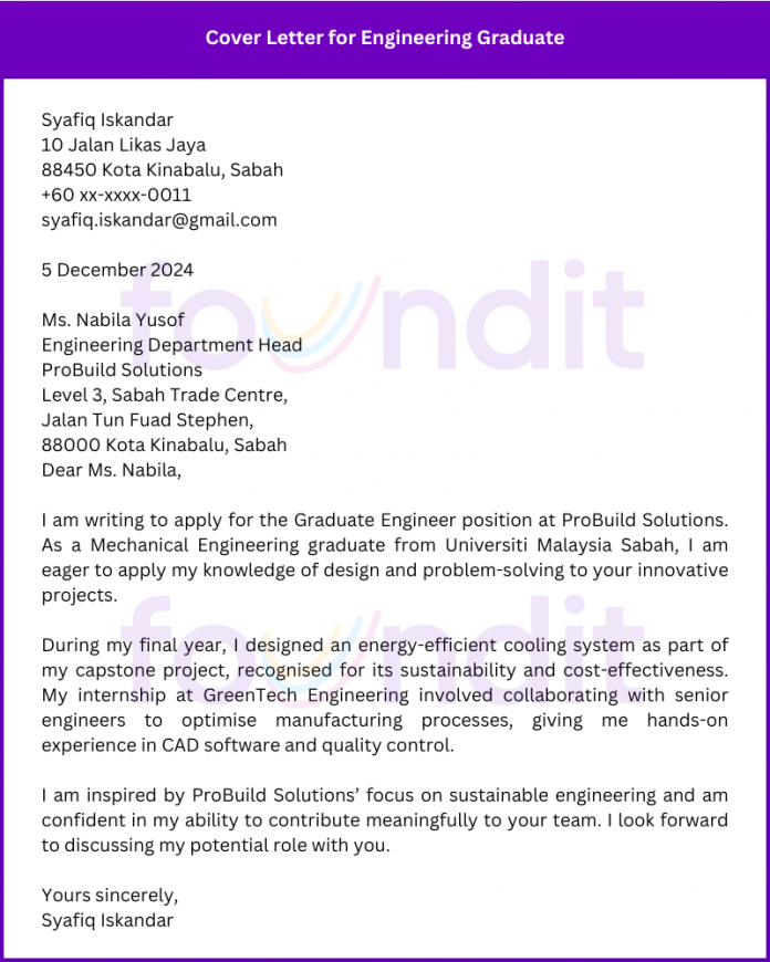 Cover Letter for Fresh Graduates: Template, Samples and Tips [2025]